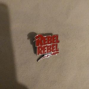 None | Accessories | David Bowie Rebel Rebel Pin | Poshmark